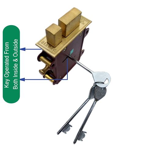 Ramson Brass Locking Bolt Operated From Both Side Door Lock With