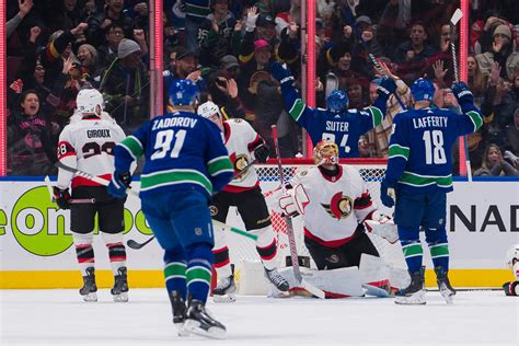 Drance How The Canucks Earned Their Bounces In A Dominant Win Over