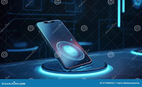 Mobile Smartphone Technology Inspired Background For Modern Designs Ai Generated Stock