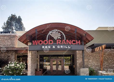 Wood Ranch Sign Editorial Stock Image Image Of Hall 166692569