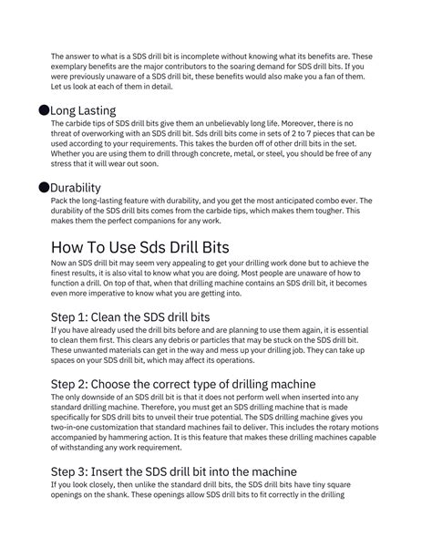 Ppt Users Guide What Is A Sds Drill Bit Powerpoint Presentation