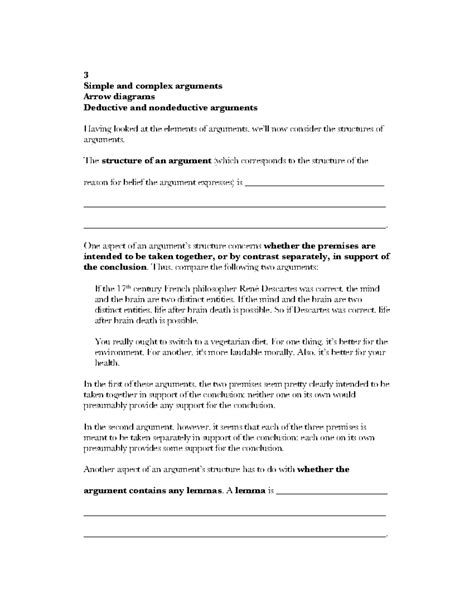 Schema 3 Lecture Notes Simple And Complex Arguments Arrow Diagrams