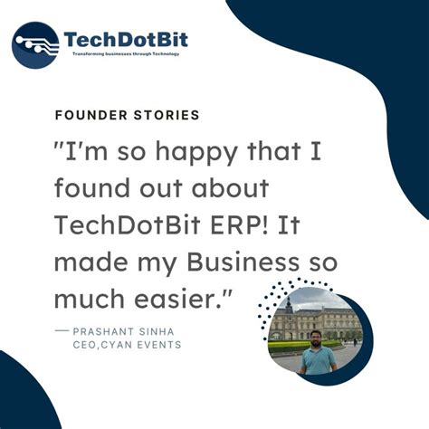 Techdotbit Customerlove Erp Innovationwithheart Testimonial Gratitude Techdotbit