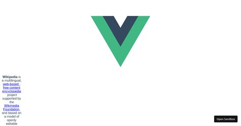 Vue Template Forked Codesandbox