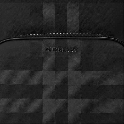 Burberry Mens Burb Rocco Backpack Unisex Charcoal Flannels