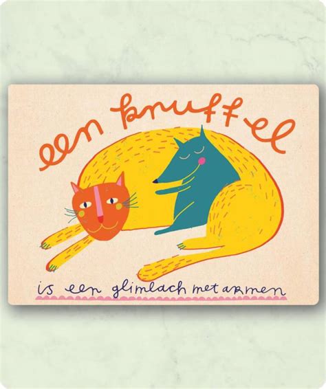 Postkaart Een Knuffel Zintenz Wenskaart