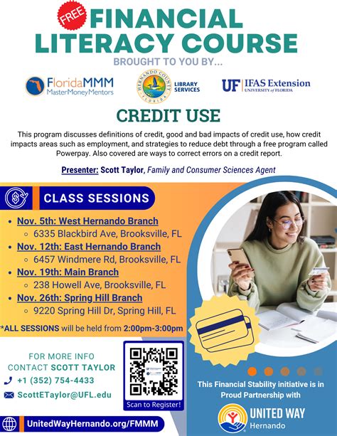 Free Financial Literacy Course United Way Of Hernando County