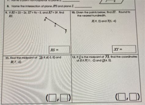 solved k 8 name the intersection of plane jps and plane z [algebra]