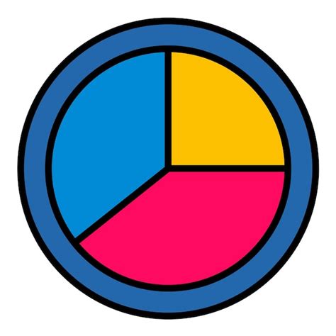 Premium Vector Half Pie Chart Flat Illustration