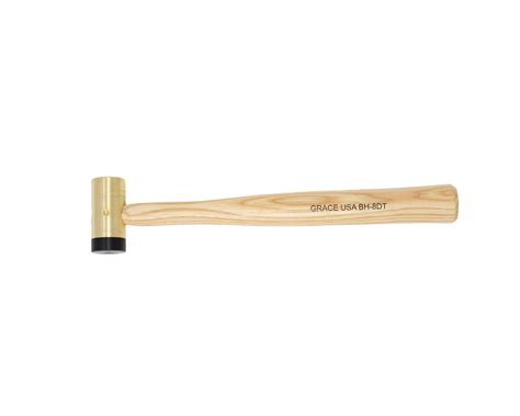 Grace Usa 8 Oz Brass Hammer W Delrin Tip Graceusatools