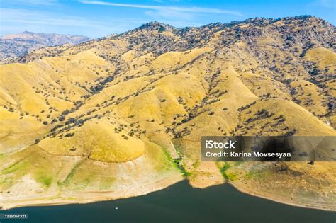 Aerial View Of Lake Kaweah Recreation Area Outside Of Sequoia National