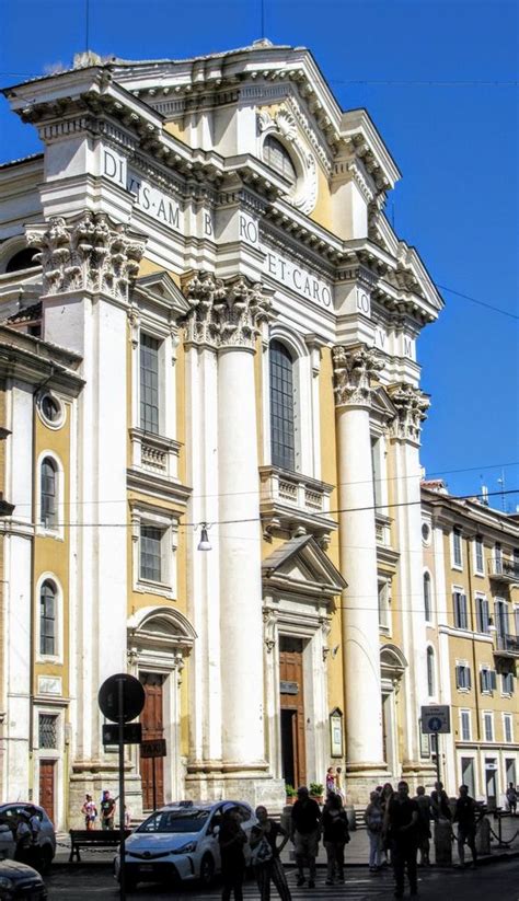 The Church Of San Carlo Al Corso In Rome Walks In Rome Est 2001