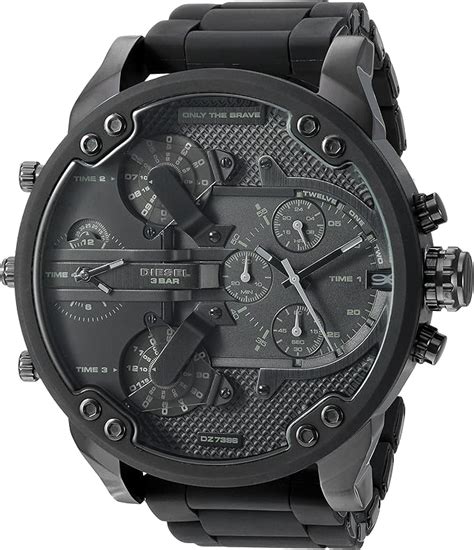 Diesel Men's Mr Daddy 2.0 Quartz Stainless Steel and Silicone ...