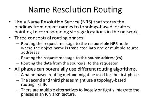 Ppt Content Based Routing For Information Centric Networks Powerpoint