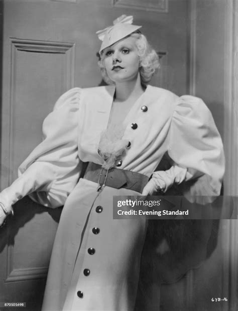 American Actress Jean Harlow As She Appears In The Mgm Film Hold