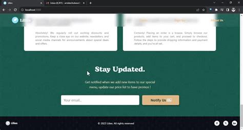 Sebastian Anioke On Linkedin Made The Contact Section Lilies Fully