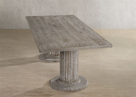 Highland Dunes Gabrian Reclaimed Gray Finish Dining Table Wayfair