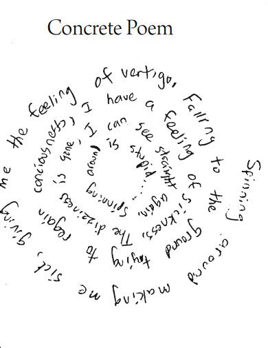 Concrete Poem 120 Examples Format How To Write Pdf