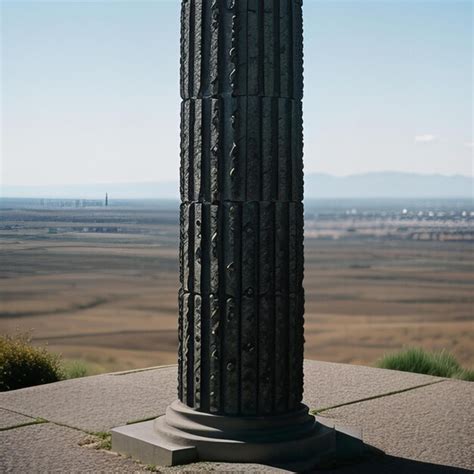 Basalt Column On A Clean White Background Premium Ai Generated Image