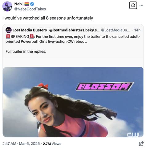 March 6th 2025 Tweet By Nebsgoodtakes The Powerpuff Girls Live
