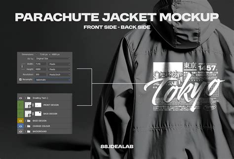 Parachute Jacket Mockup By 88 Idealab On Dribbble