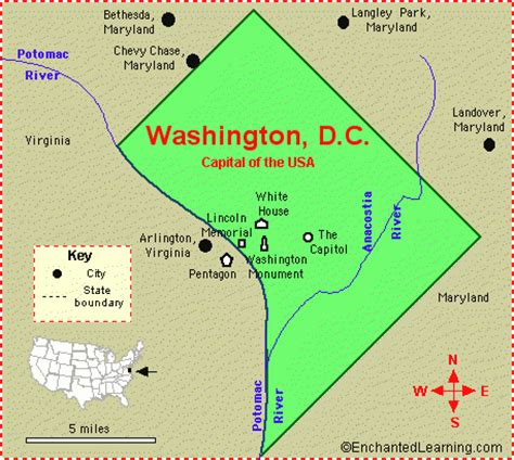 Map Of Washington Dc And Surrounding States Printable Map