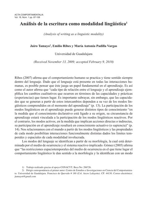 Pdf Analysis Of Writing As A Linguistic Modality