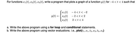 solved for functions xi t x2 t x3 t write a program