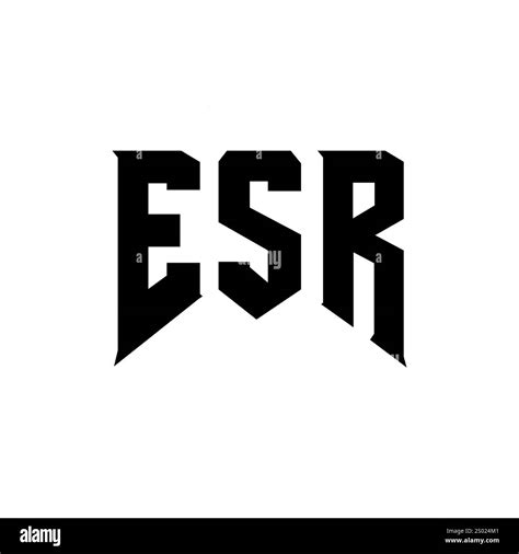 Esr Letter Logo Design For Technology Company Esr Logo Design Black Esr Letter Logo Design For Technology Company Esr Logo Design Black