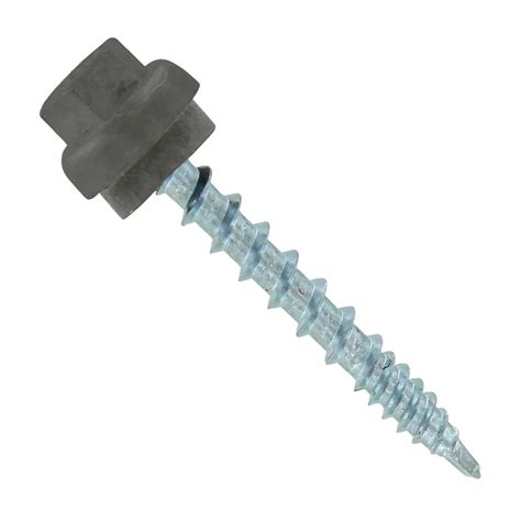 10 X 1 12 Zxl Woodbinder Metal Roofing Screw Burnished Slate Pkg 250