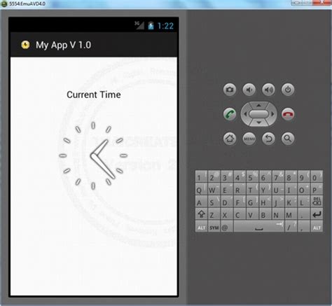 analogclock android widgets example