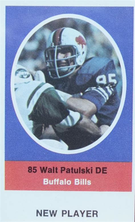 1972 Sunoco Stamps Update Nno Walt Patulski Trading Card Database