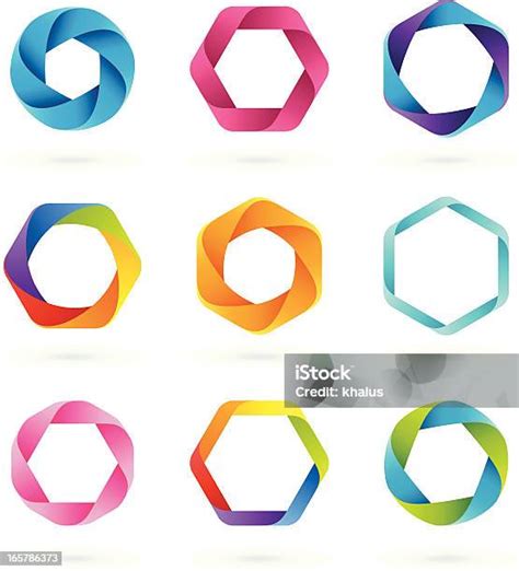 Elemen Desain Hexagon Ilustrasi Stok Unduh Gambar Sekarang Segienam