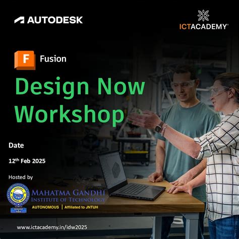 India Design Week 2025 By Autodesk On Fusion 360 Software In Collaboration With Ict Academy Mgit