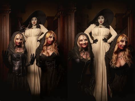 Lady Dimitrescu And Her Daughters Juliette Michele Bishoujomom