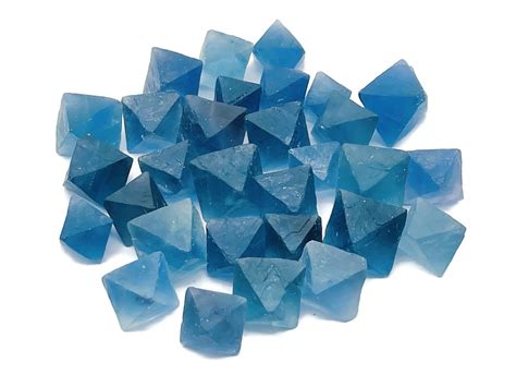 Blue Fluorite Octahedron Blue Fluorite Octahedron Crystal Fluorite