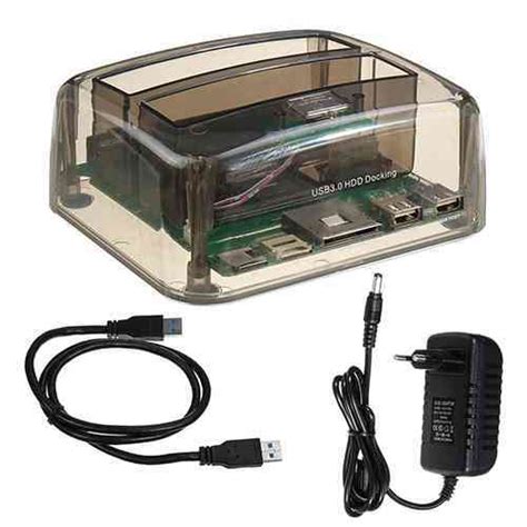 Usb 30 Hdd Docking Station Dual Multifunction Hard Drive Base Dealhublk