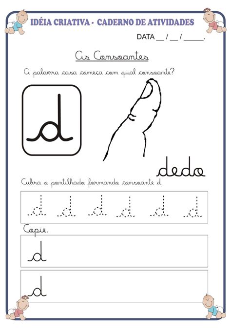 Atividades Letra D Educação Infantil Ideia Criativa Retoedu