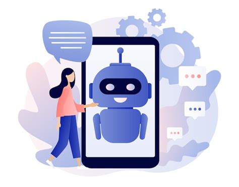 Premium Vector Chatbot Concept Ai Robot Assistant Online Customer