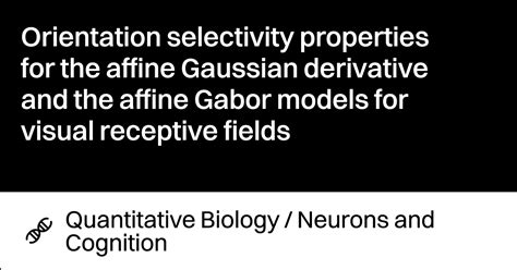 Orientation Selectivity Properties For The Affine Gaussian Derivative