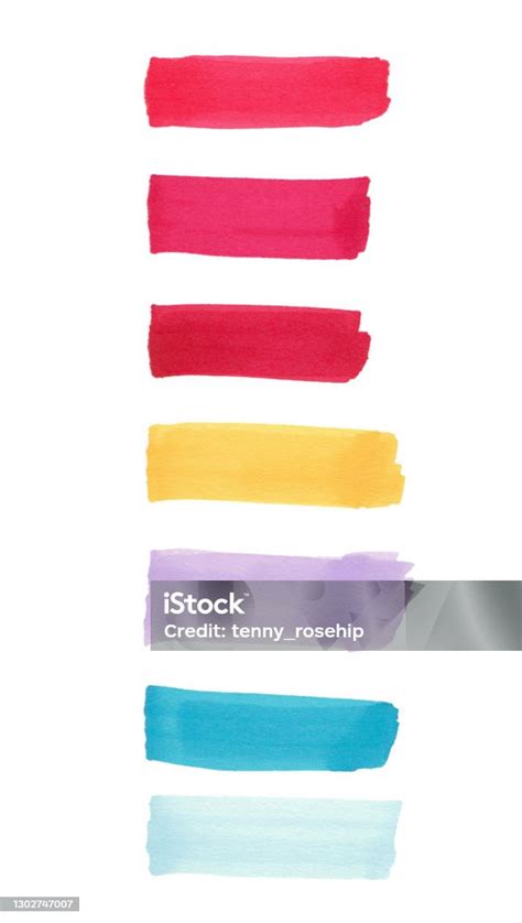 Abstrakte Bunte Marker Palette In Handgezeichnetem Stil Auf Weißem