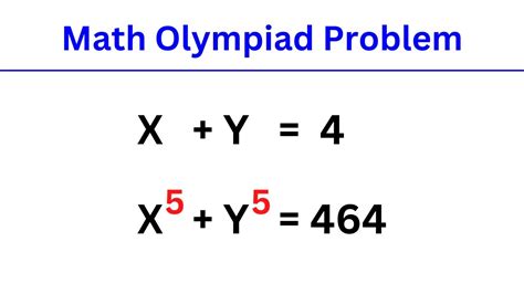 A Nice Algebra Challenge Math Olympiad Question Mathematics Youtube