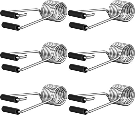 6 Pcs Butterfly Spring Hinge Door Closer Self Closing Automatic Door Closer With Rubber Bumpers