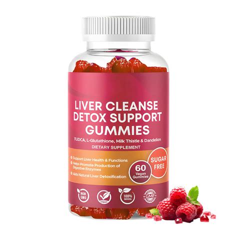 Hangover Gummy Candy Liver Cleanse Detox Liver Support Supplement With Milk Thistle Silymarin