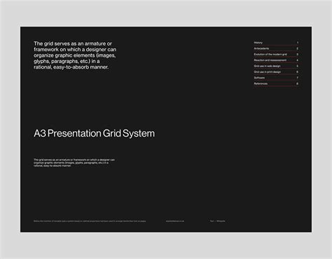 A3 Presentation Grid System Cover Template Behance