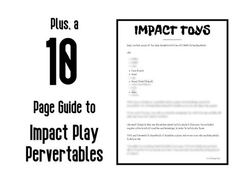 Impact Play Pervertables Checklist And Guide For Spanking Diy Bdsm Toys