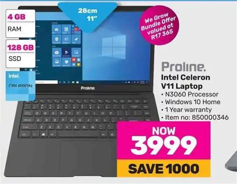 Proline Intel Celeron V Laptop Offer At Game