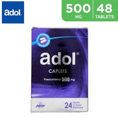 Buy Adol 500 Mg 48 Caplets Delivered By Pharmazone Pharmacy Within