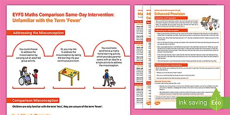 👉 Eyfs Maths Comparison Same Day Intervention Plan Unfamiliar With The Term