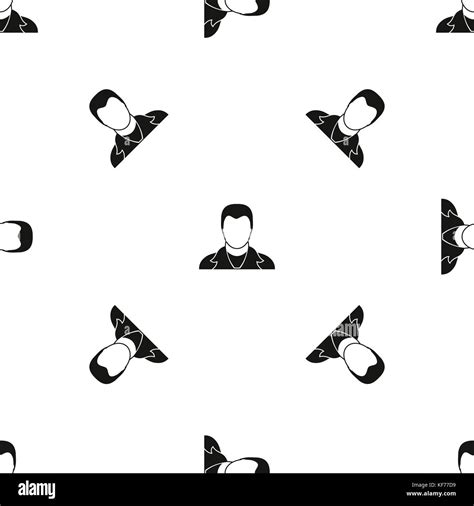 User Pattern Seamless Black Stock Vector Image And Art Alamy